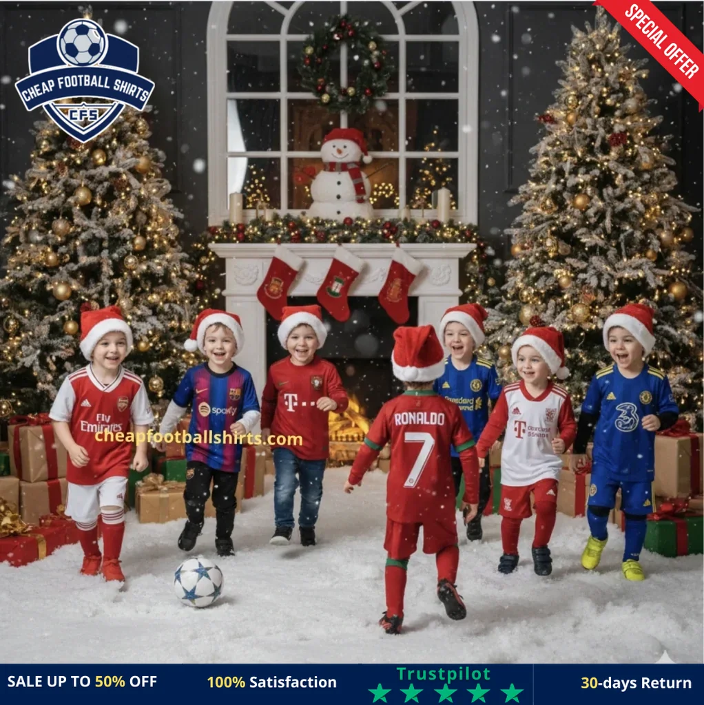 Best Christmas Football Kits for Kids 2026 - cheapfootballshirts.com