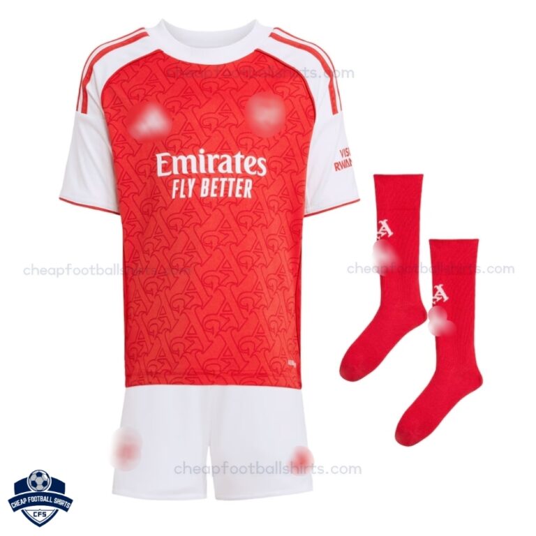 Arsenal 2025/26 Gift Pack - Home and Away Kids Cheap Football Kits ...