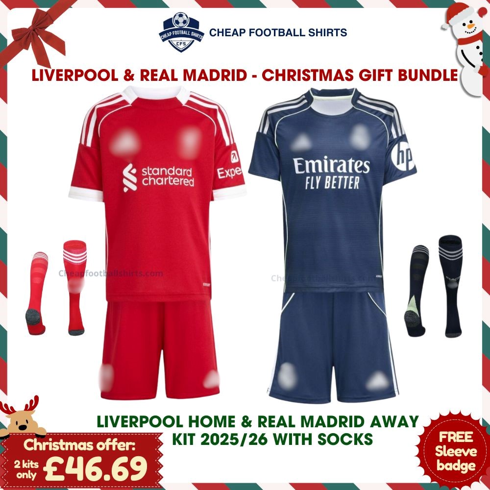 Liverpool and Real Madrid Birthday Gift Packs - Home and Away Cheap ...