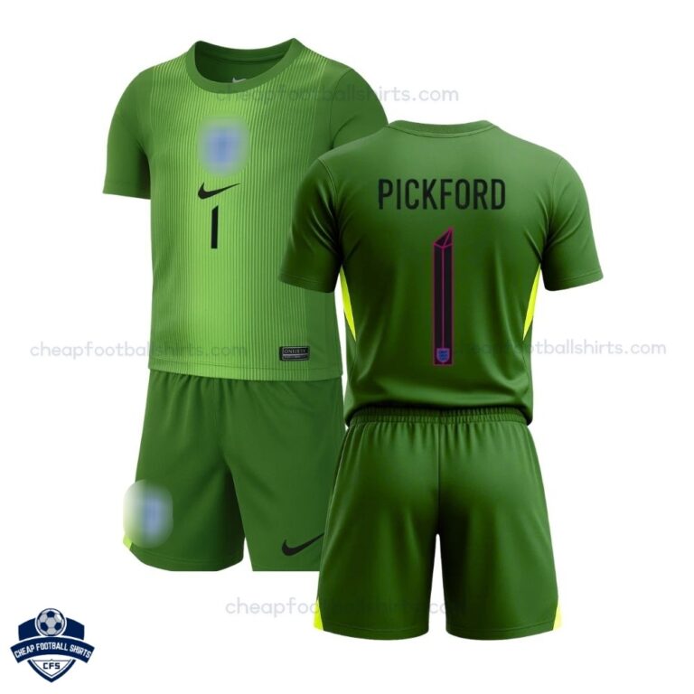 England World Cup 2026 Goalkeeper Kids Cheap Football Kit – PICKFORD 1
